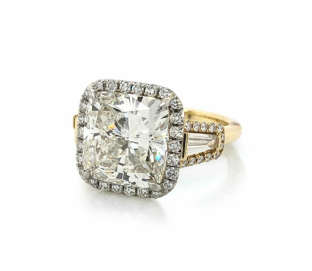 Regal Octagonal Diamond Ring Los Angeles Jeweler | Peter Norman