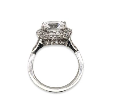 Regal Octagonal Diamond Ring Los Angeles | Peter Norman