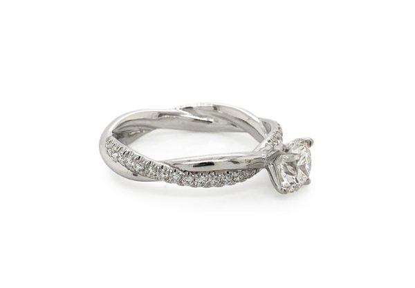 Twisted Diamond Engagement Ring Los Angeles | Peter Norman