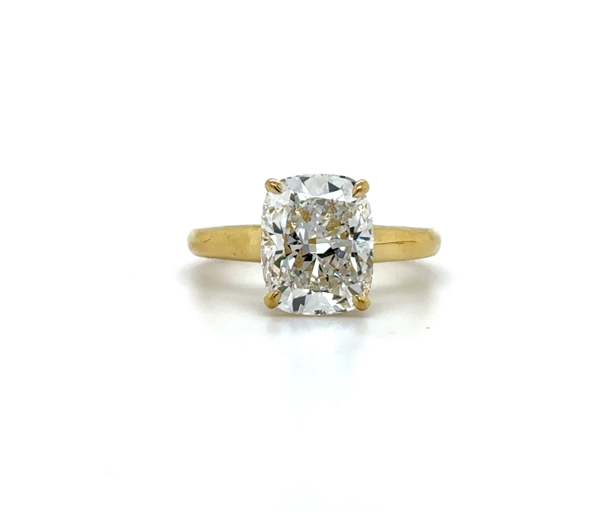 Elongated Cushion-Cut Ring with Tapered Band Peter Norman